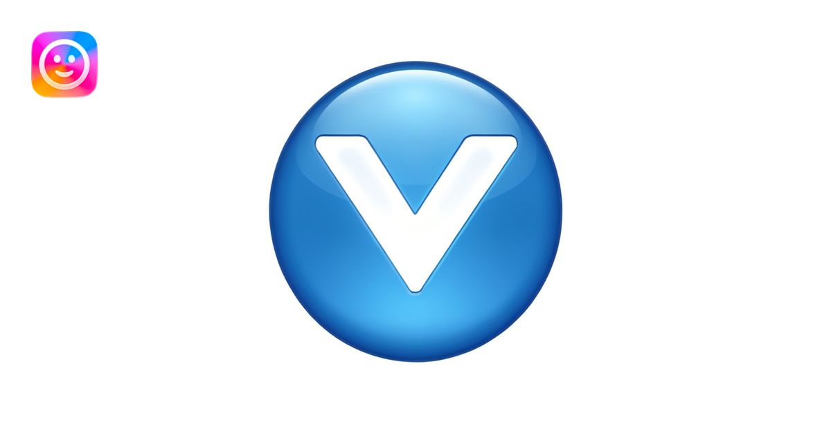 Roblox verified tick emoji | AI Emoji Generator