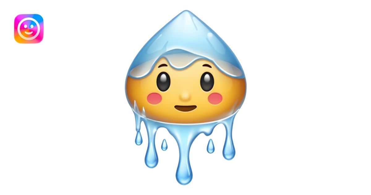 Ice melting emoji | AI Emoji Generator