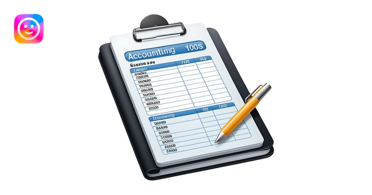 Checking and auditing estimate documents emoji | AI Emoji Generator
