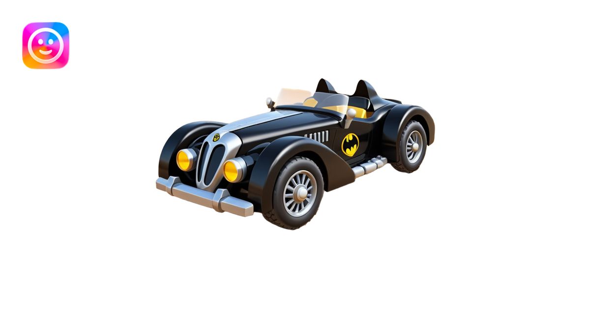futuristic Batman’s car, loosely based on 1957 MG roadster(flat long ...