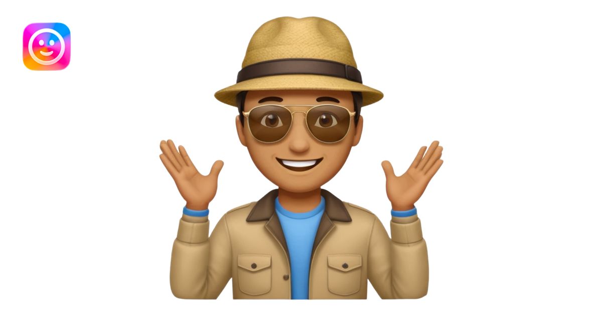 The man need to standing up emoji | AI Emoji Generator
