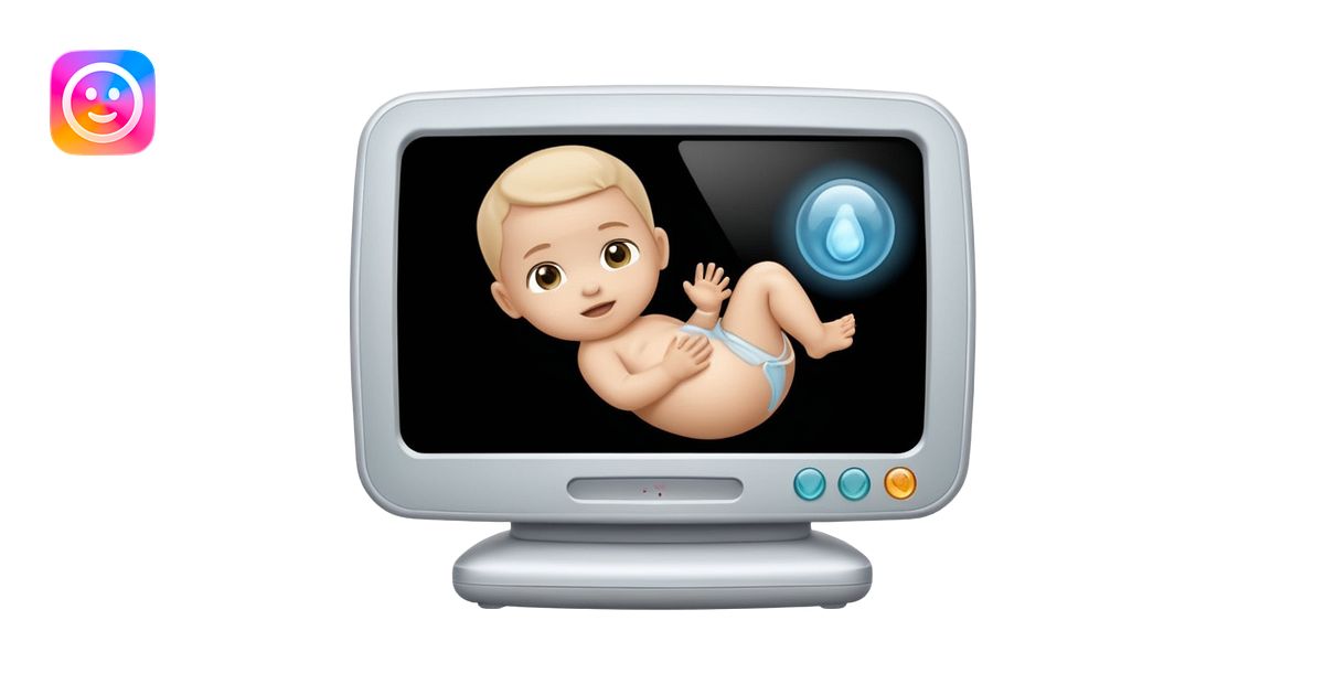 ultrassound scan with a baby on the screen emoji | AI Emoji Generator