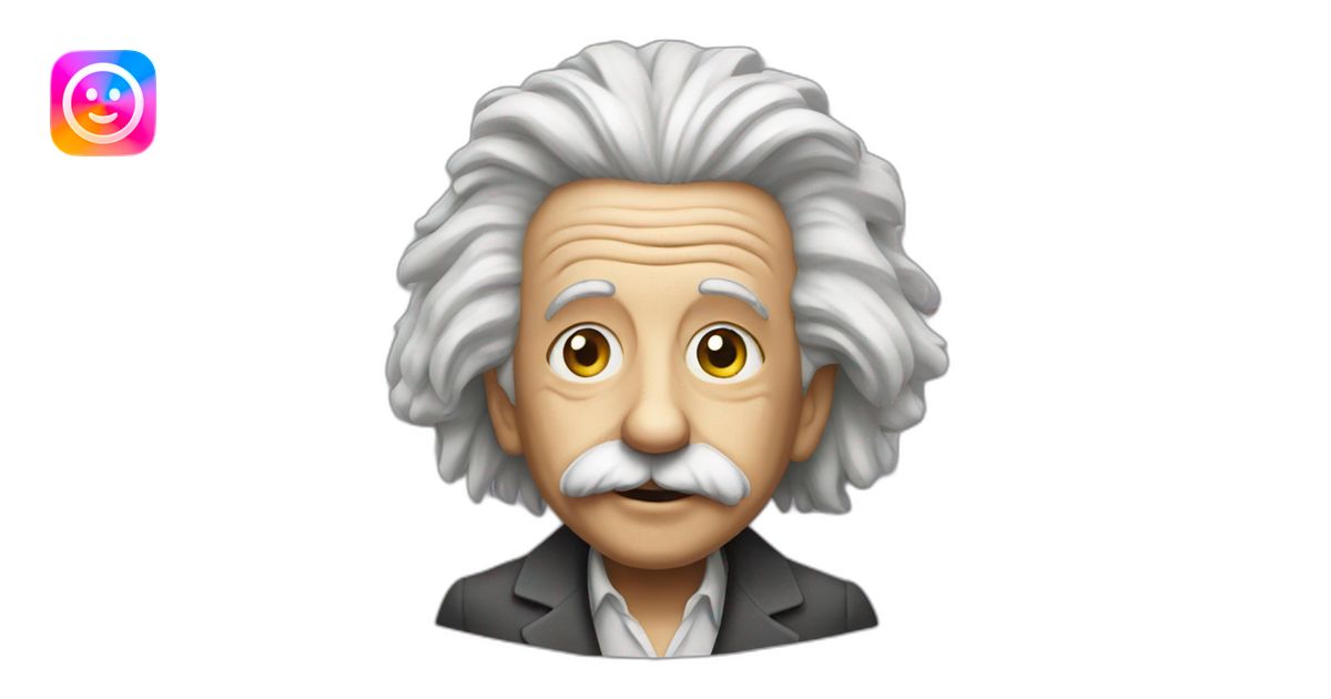 einstein emoji | AI Emoji Generator