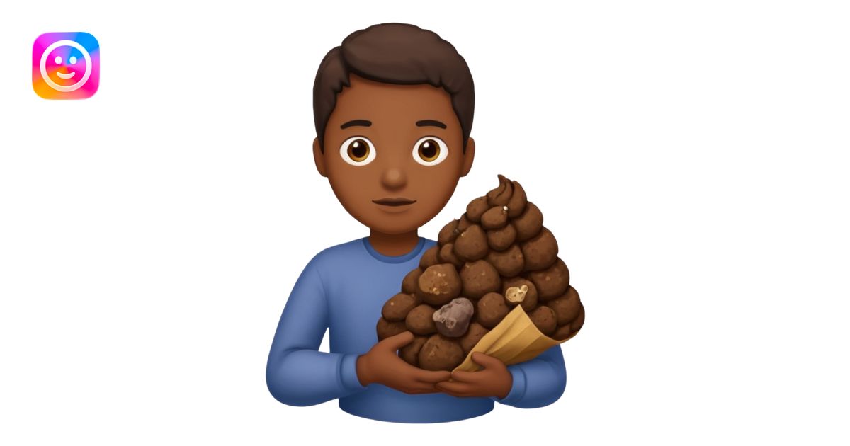 Poop and a human emoji | AI Emoji Generator