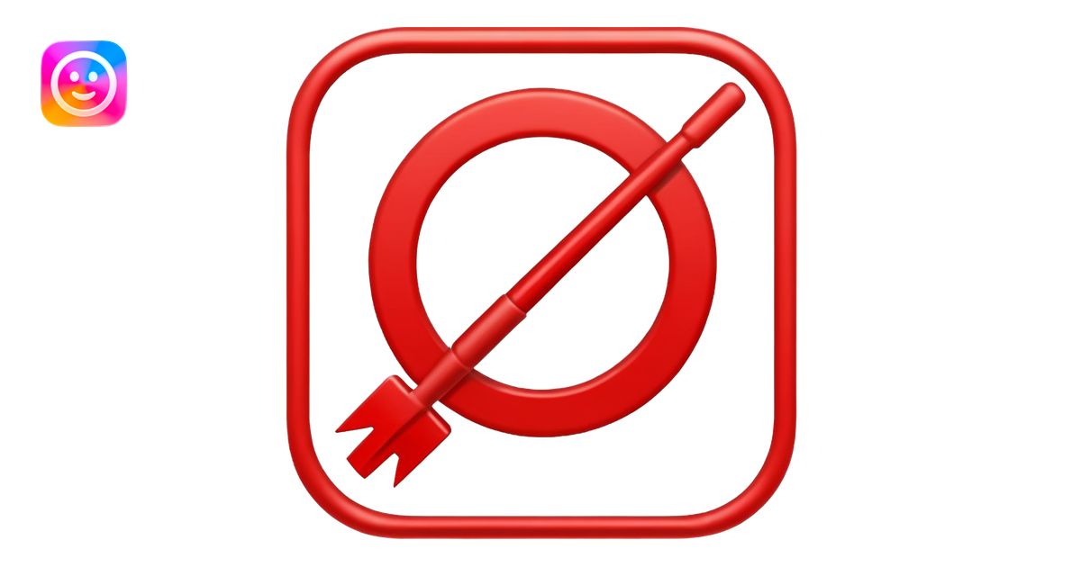 Strike through symbol emoji | AI Emoji Generator