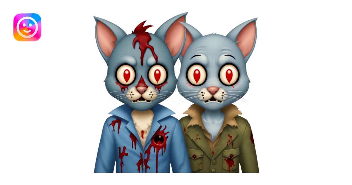 Zombie tom and jerry emoji | AI Emoji Generator