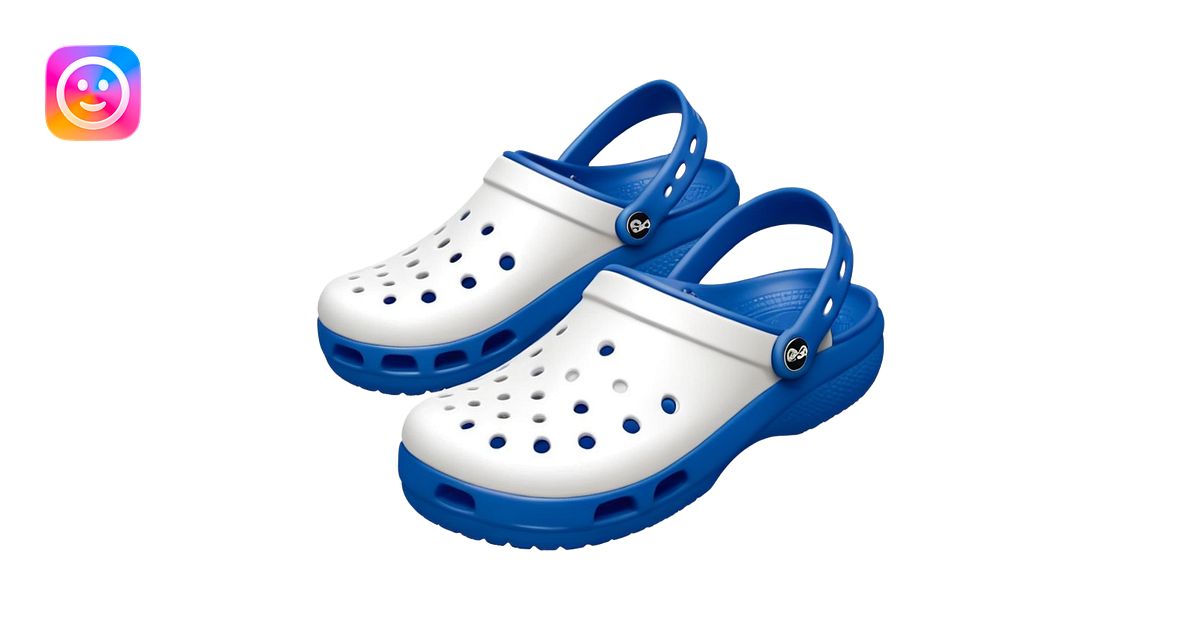 Pure white Crocs clogs, all-white straps and sole, no blue or other ...