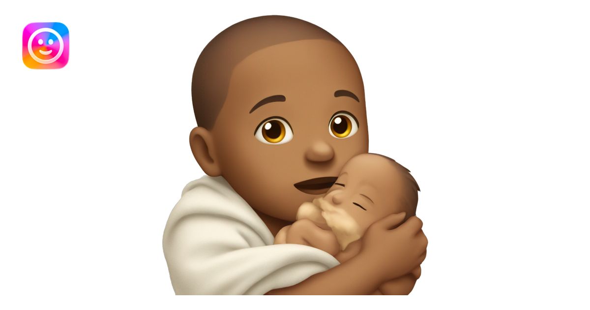 Baby snuggling down emoji | AI Emoji Generator