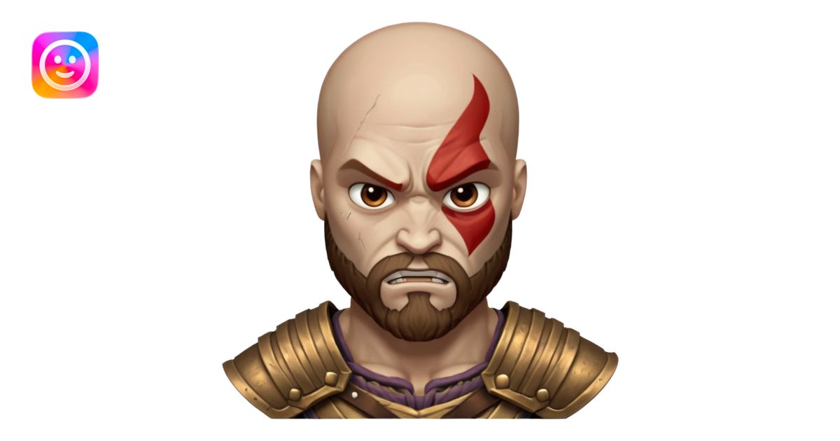 God of War Kratos emoji | AI Emoji Generator