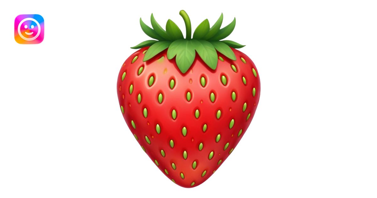 strawberry emoji | AI Emoji Generator