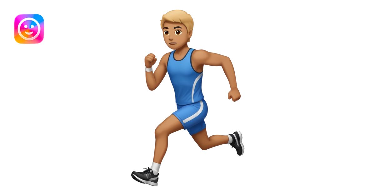 running emoji runner emoji person running emoji emoji | AI Emoji Generator