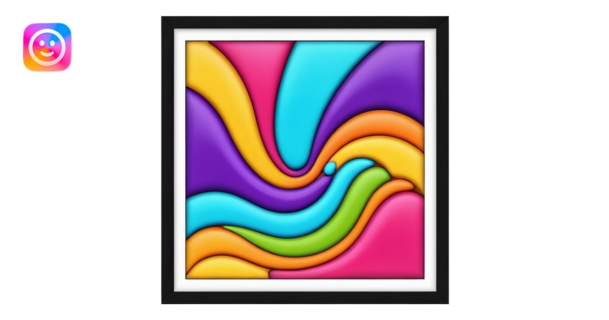 natural art in frame emoji | AI Emoji Generator
