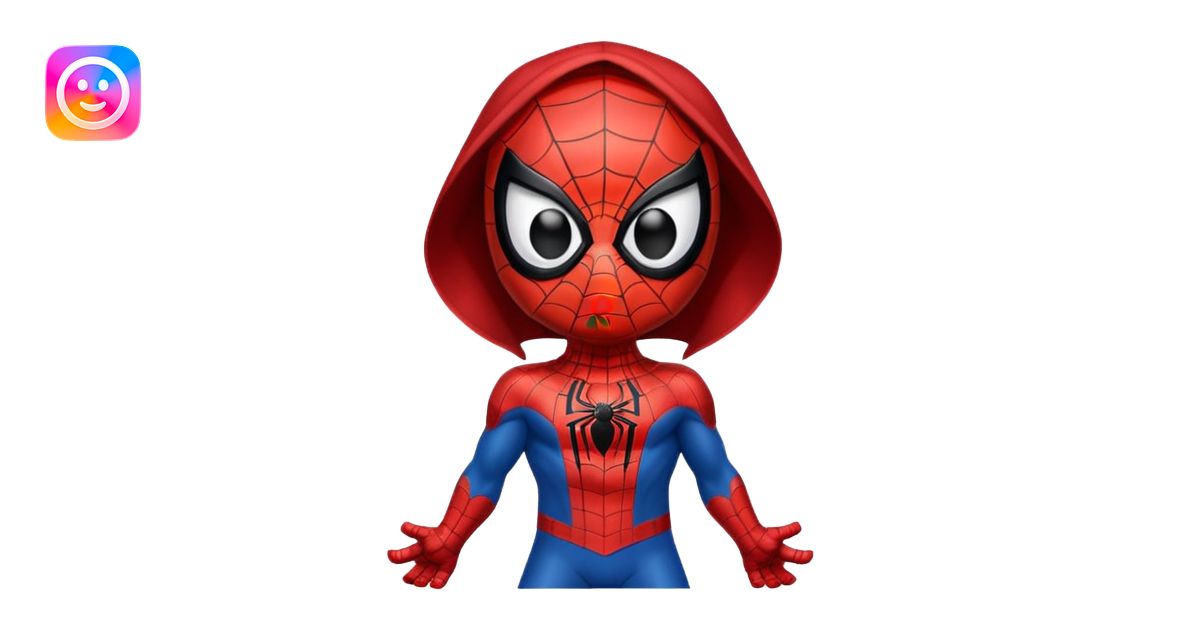 Spiderman cute emoji | AI Emoji Generator
