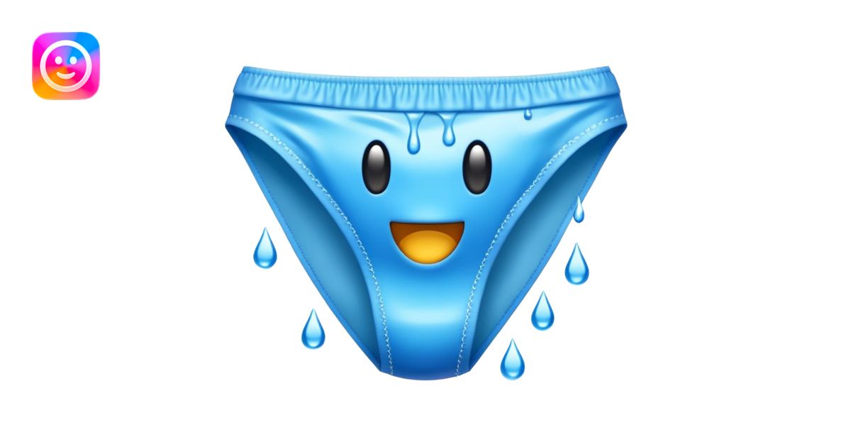 emoji underwear dripping with water emoji | AI Emoji Generator