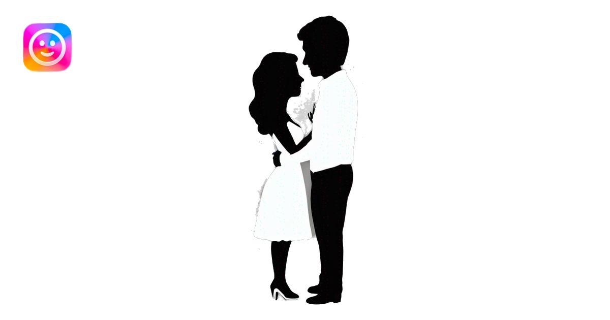 marriage proposal silhouette emoji | AI Emoji Generator