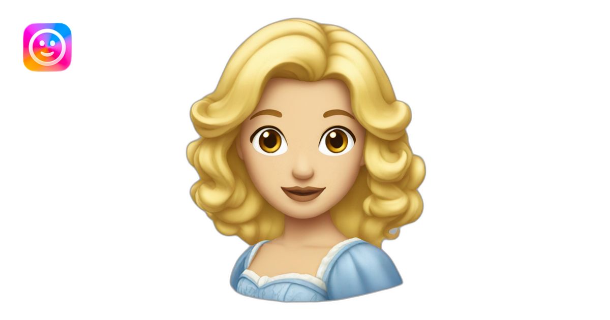 Fille blonde belle emoji | AI Emoji Generator