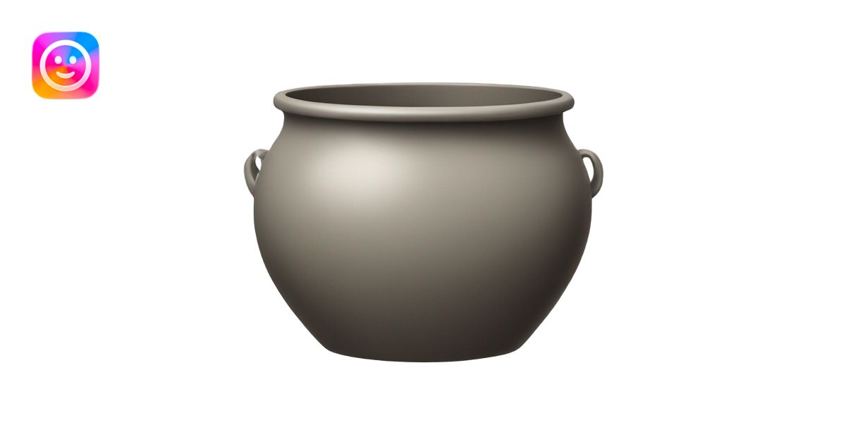 An empty pot from side view emoji | AI Emoji Generator