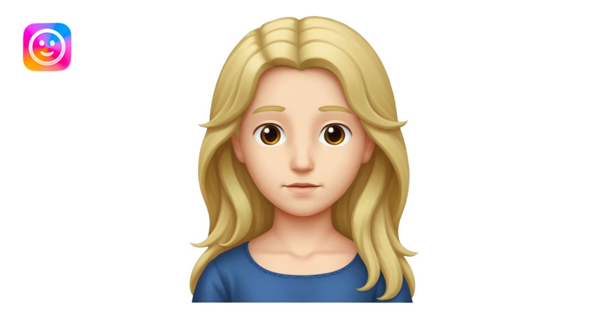 une belle personne a partir du buste tourné de 3/4 emoji | AI Emoji ...