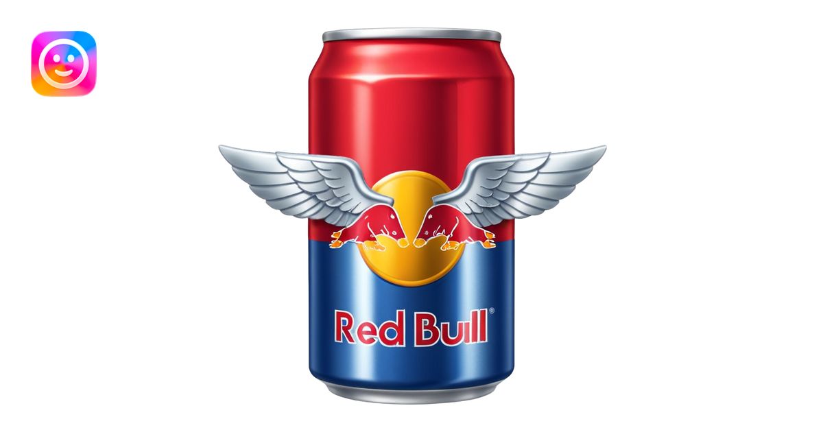 a red bull can that says a cool girlfriend gives you wings emoji | AI ...