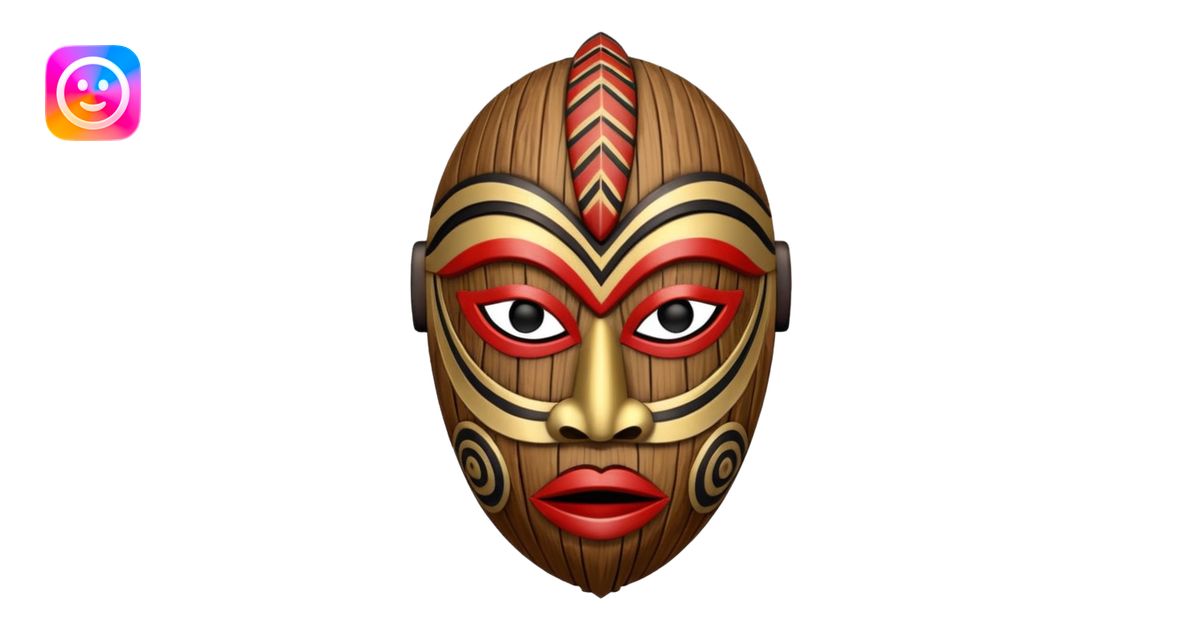 African Tribal Mask emoji | AI Emoji Generator