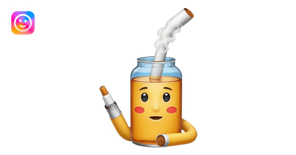 water smoking a cigarette emoji | AI Emoji Generator