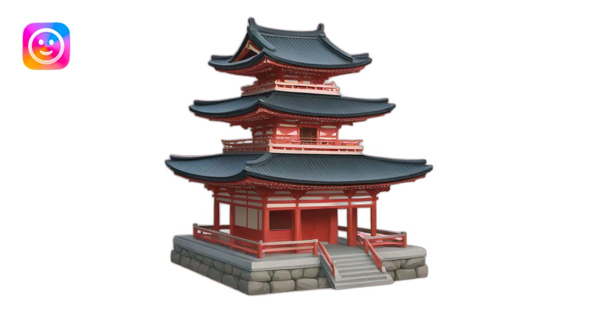 japanese temple emoji | AI Emoji Generator