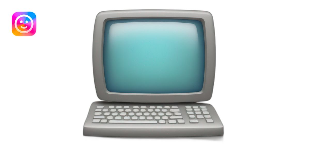 Computer saying hello emoji | AI Emoji Generator