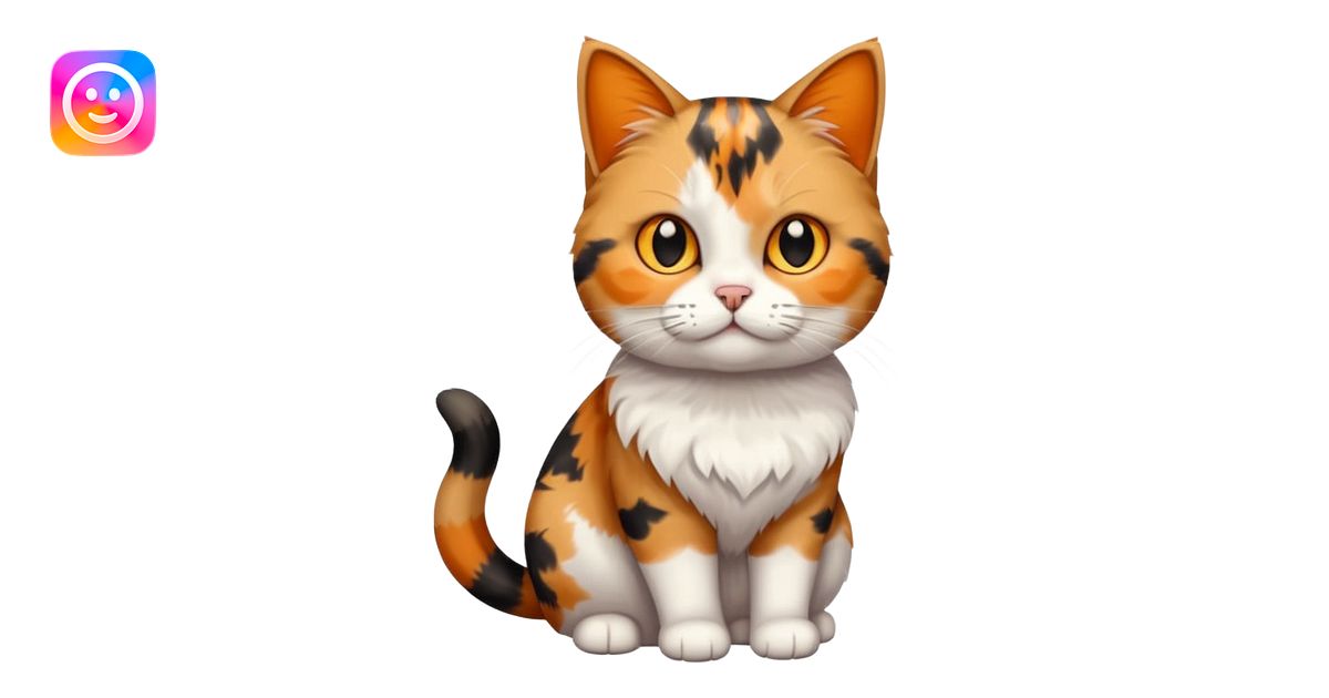 full body calico tabby cat with small head and short but chubby body ...