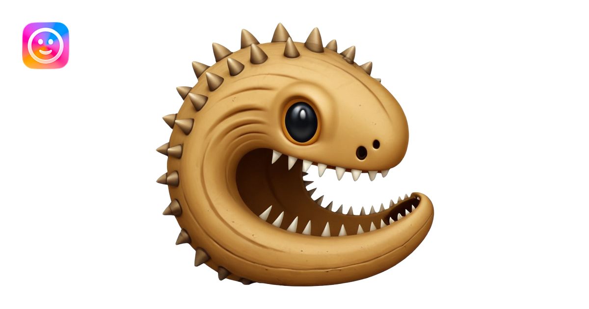 Sand worm from dune make the face a hole with long spiky teeth no eyes ...