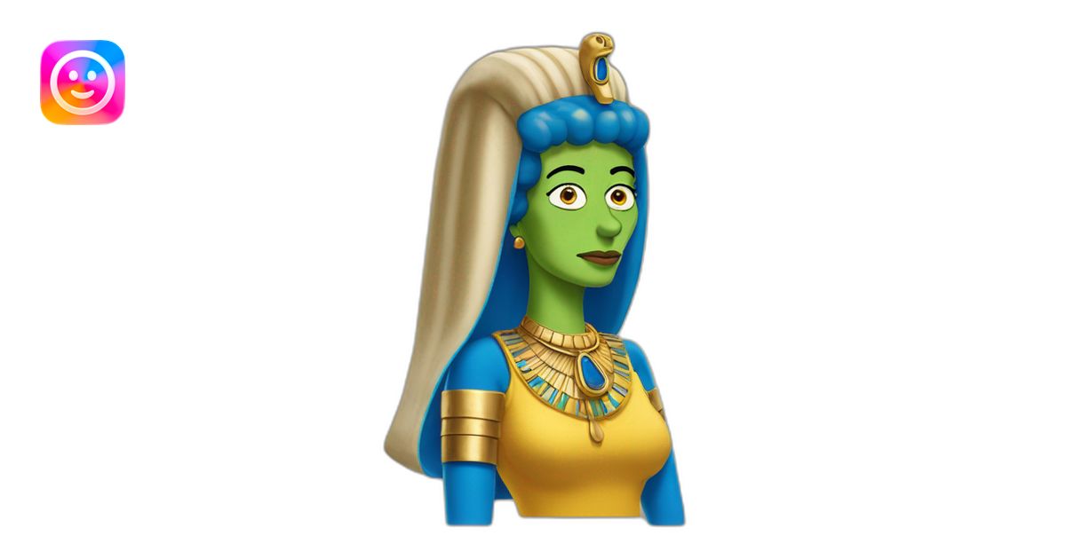 Egyptian marge simpson emoji | AI Emoji Generator