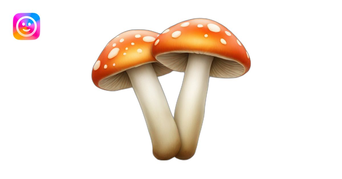 Couple mushrooms emoji | AI Emoji Generator