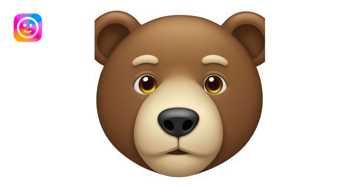 Bear emoji | AI Emoji Generator