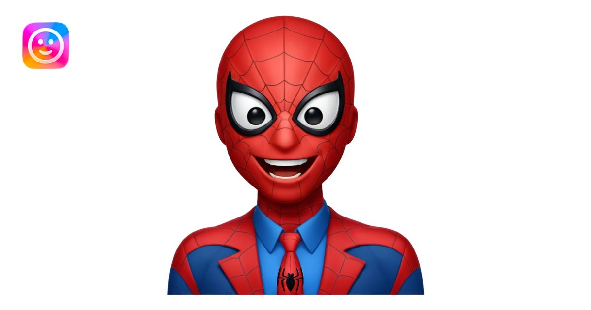 Spider-Man laughing hilariously emoji | AI Emoji Generator