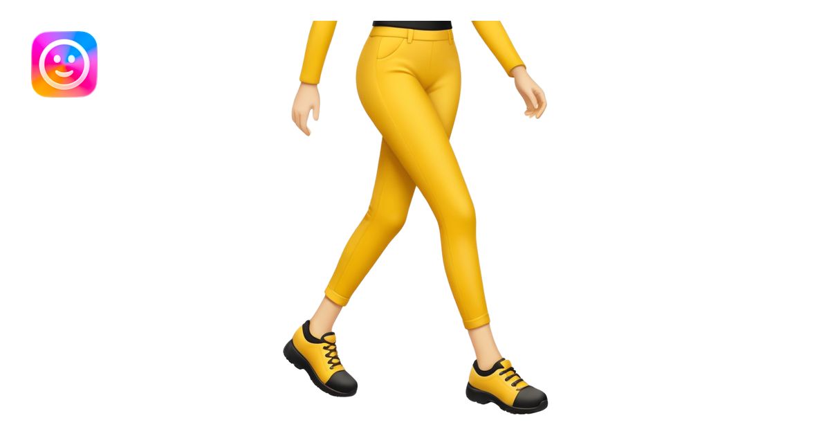 walking emoji but legs are blacked out emoji | AI Emoji Generator