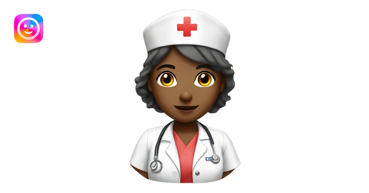 cute pallid nurse emoji | AI Emoji Generator