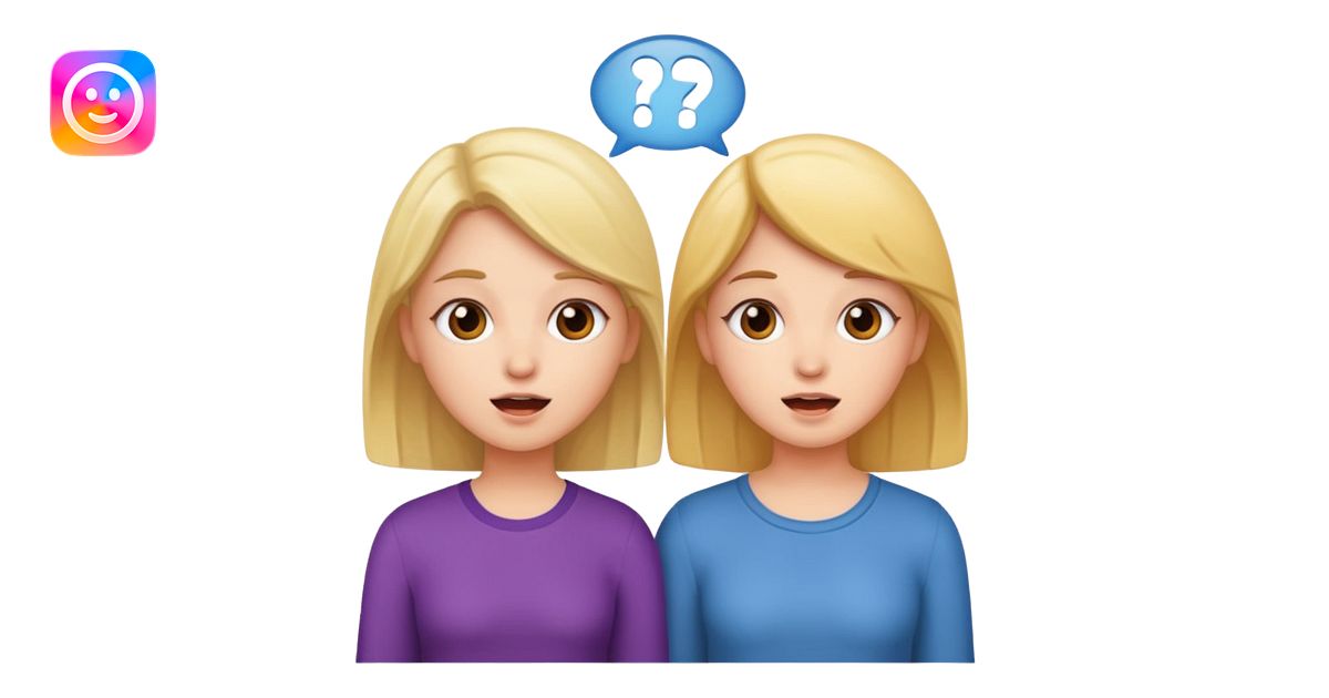two girls practice speaking emoji | AI Emoji Generator