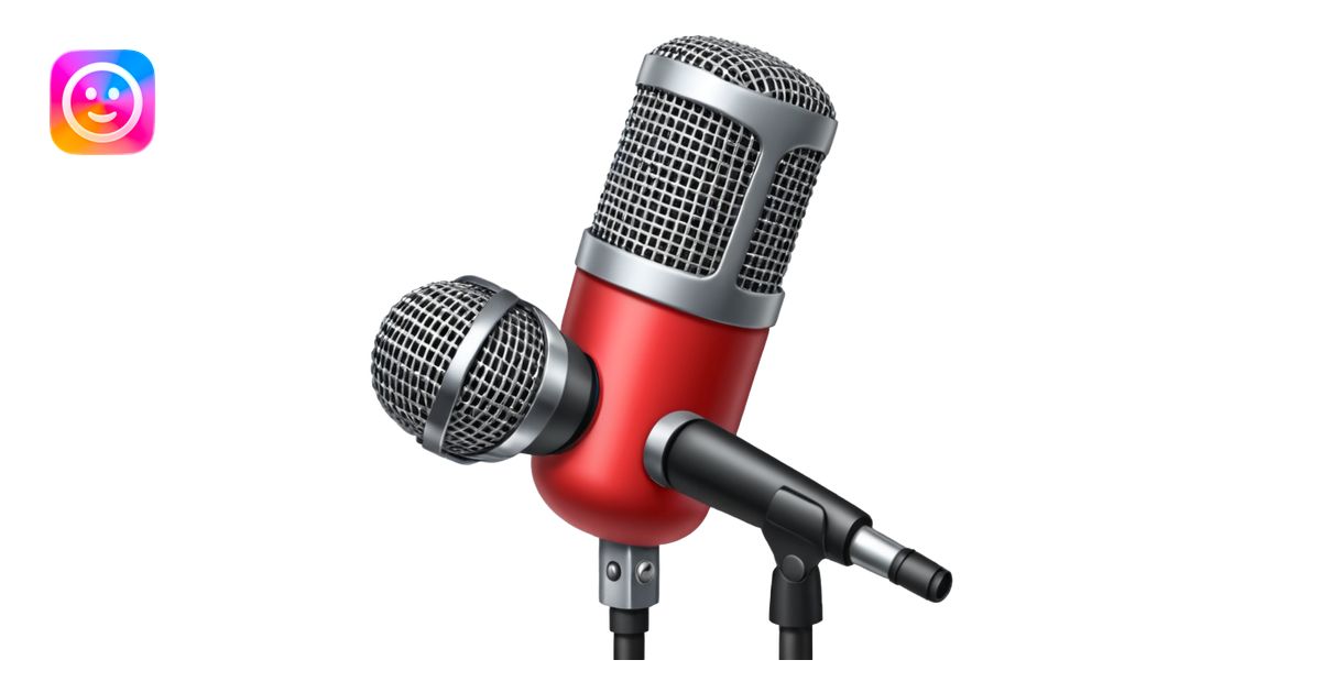 singer stage microphone emoji | AI Emoji Generator