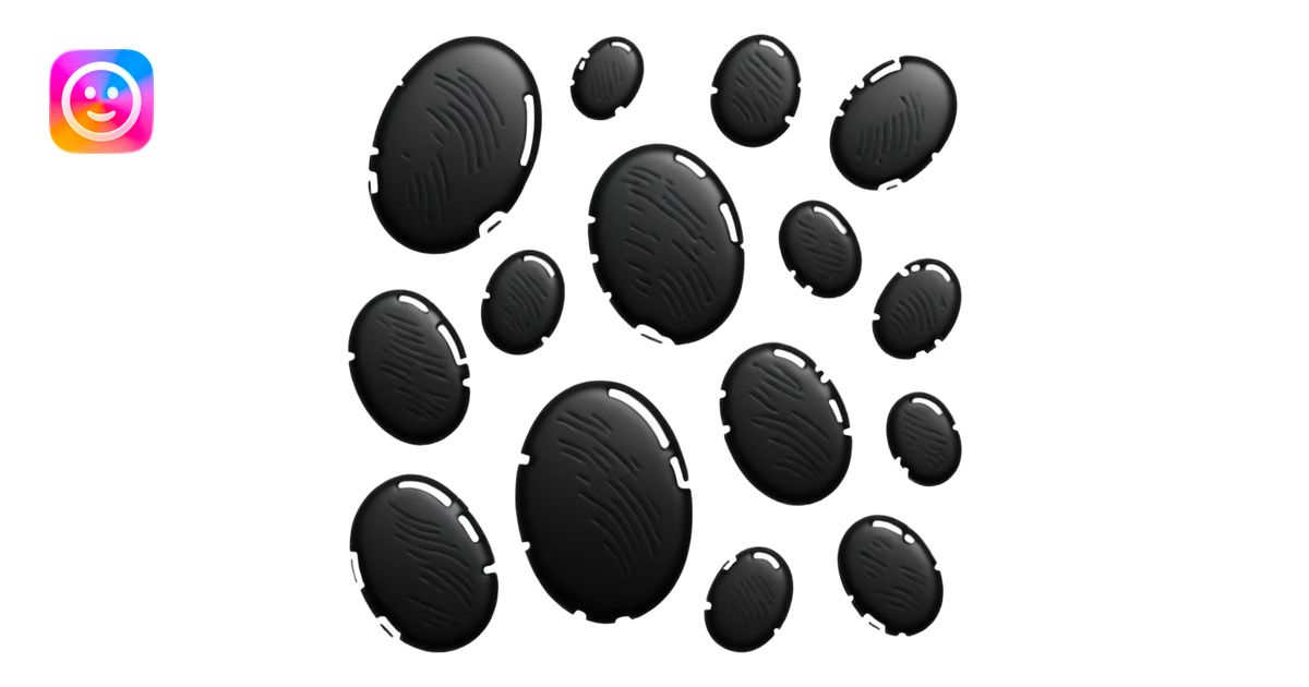 black fingerprints emoji | AI Emoji Generator