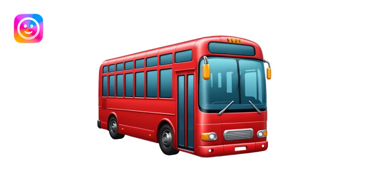 Bus image. View left Side. emoji | AI Emoji Generator