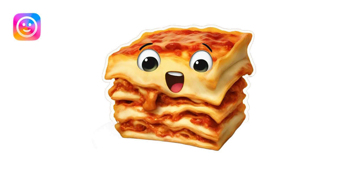 A angry Lasagna emoji | AI Emoji Generator
