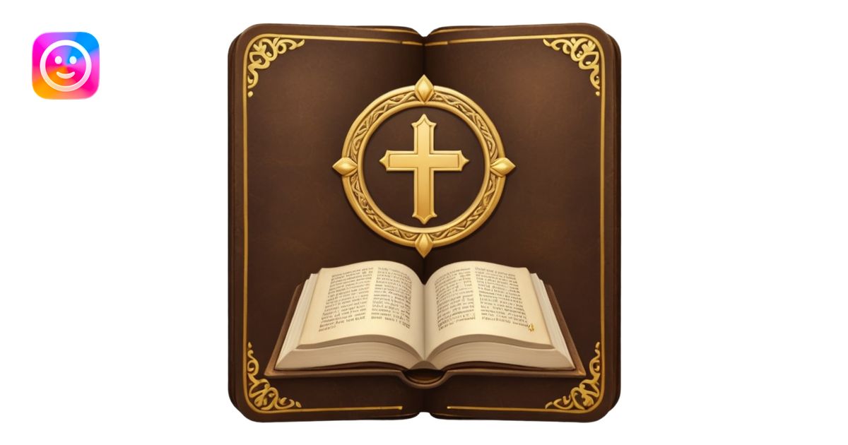 Holy book on altar emoji | AI Emoji Generator
