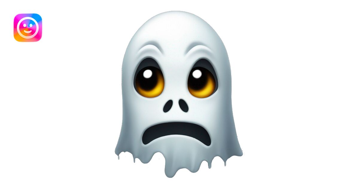 Scary ghost emoji | AI Emoji Generator