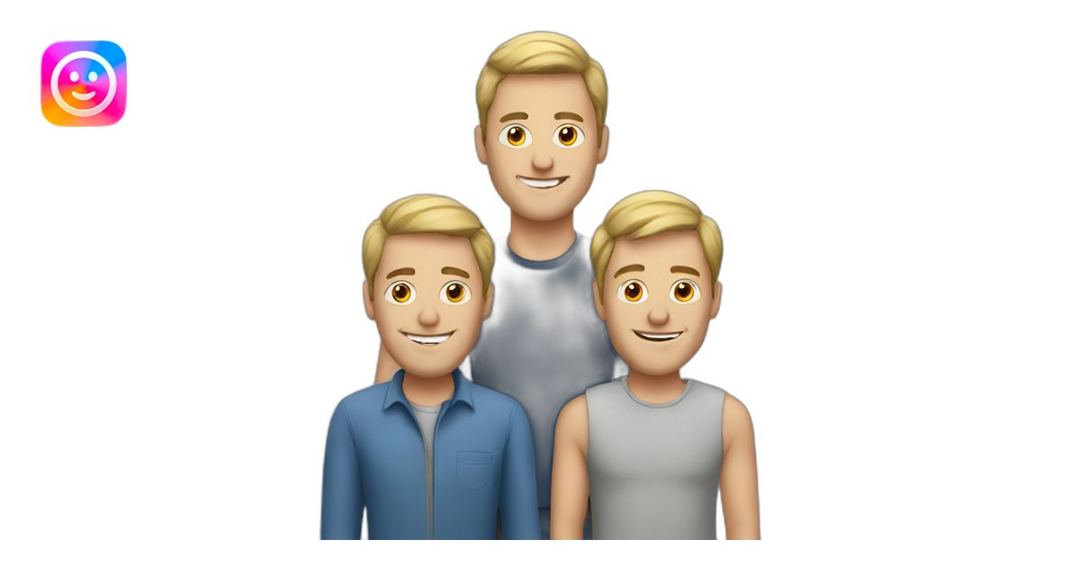 three white dudes with laptops emoji | AI Emoji Generator
