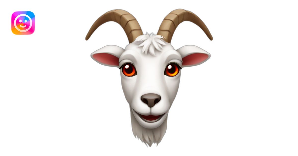 goat with red eyes emoji | AI Emoji Generator