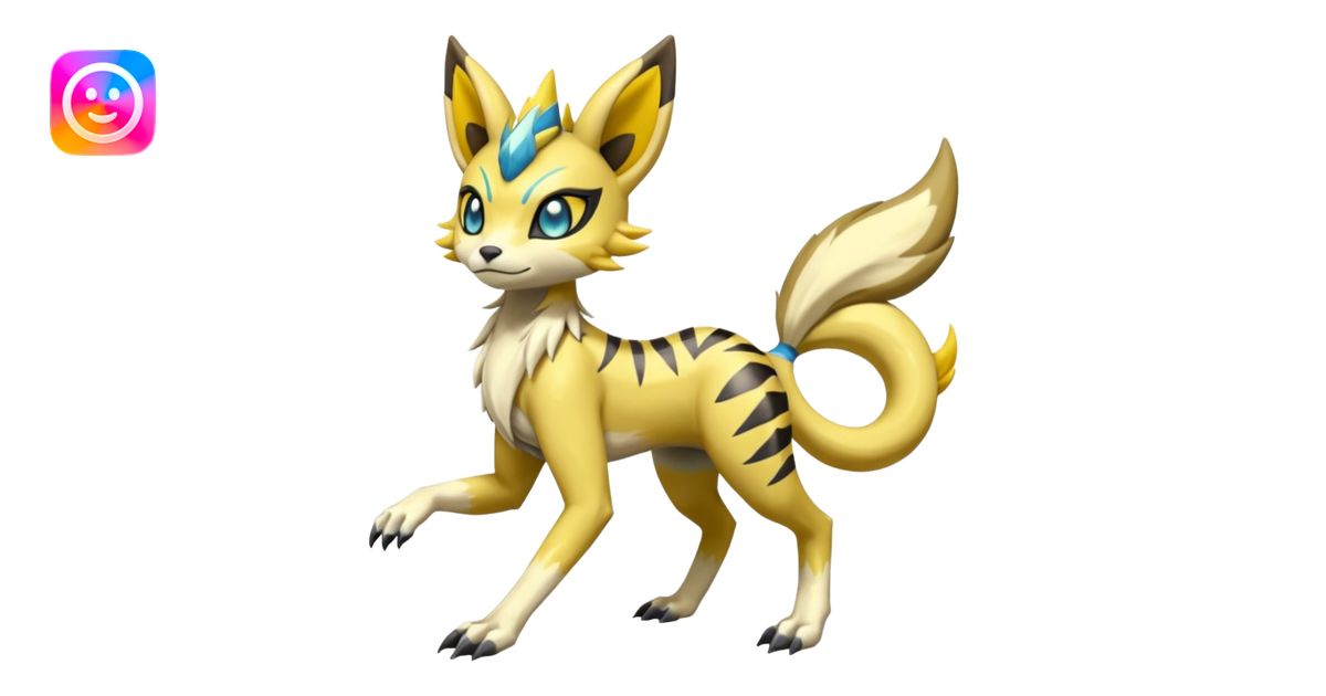 Splash-marked Colorful Patterned Exotic Meloetta-Zeraora-Lombax-Renamon ...