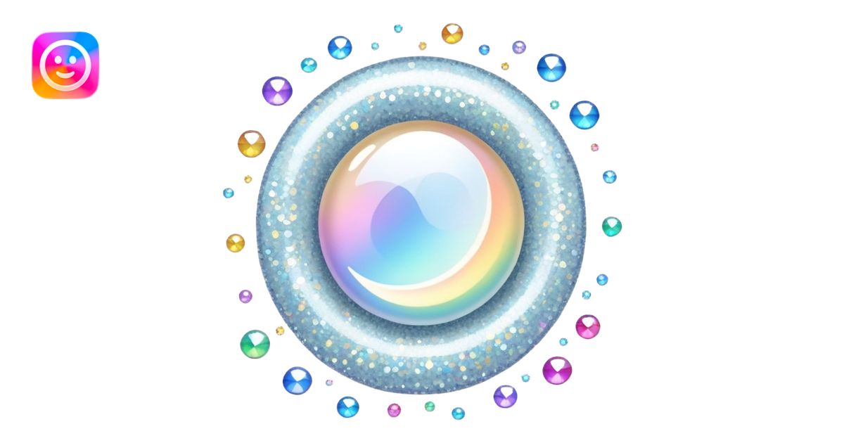 white glory glitter emoji | AI Emoji Generator