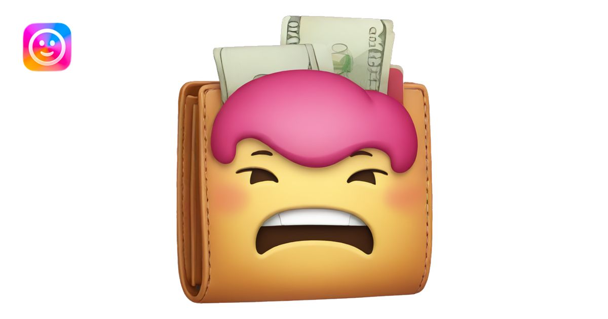 happy fat wallet emoji | AI Emoji Generator