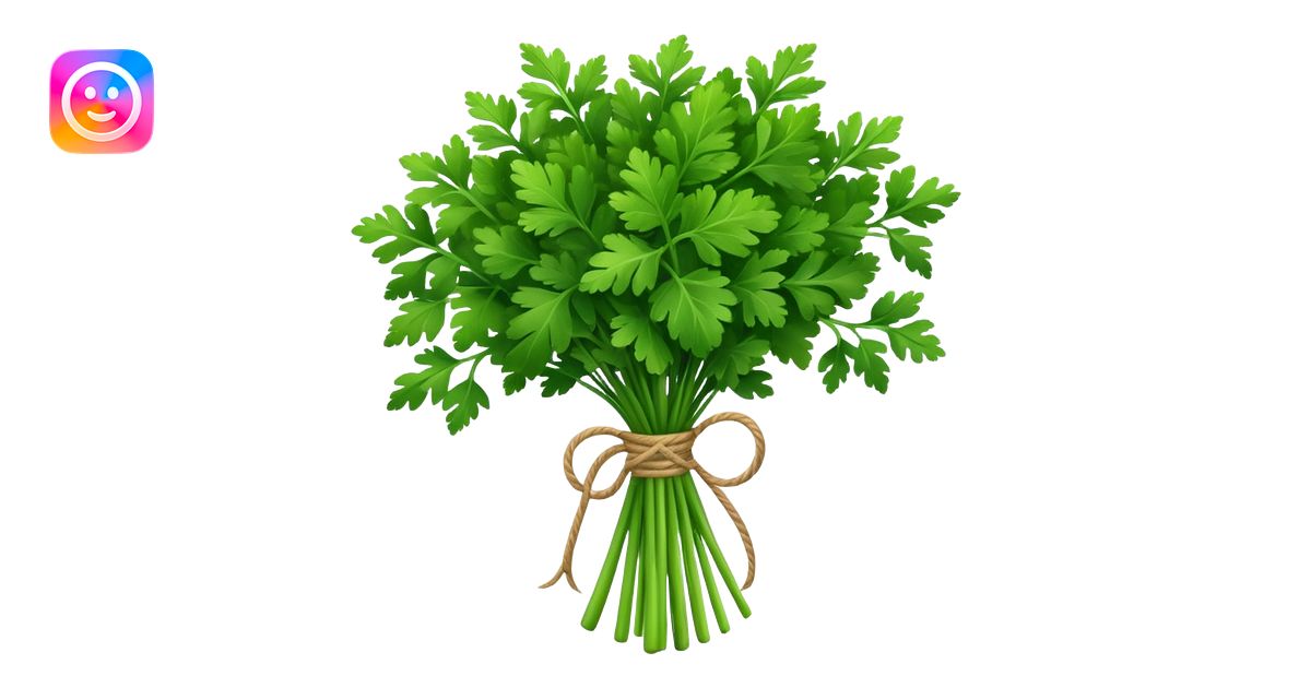 parsley herb bouquet emoji | AI Emoji Generator
