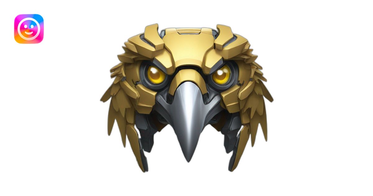 mecha eagle head emoji | AI Emoji Generator