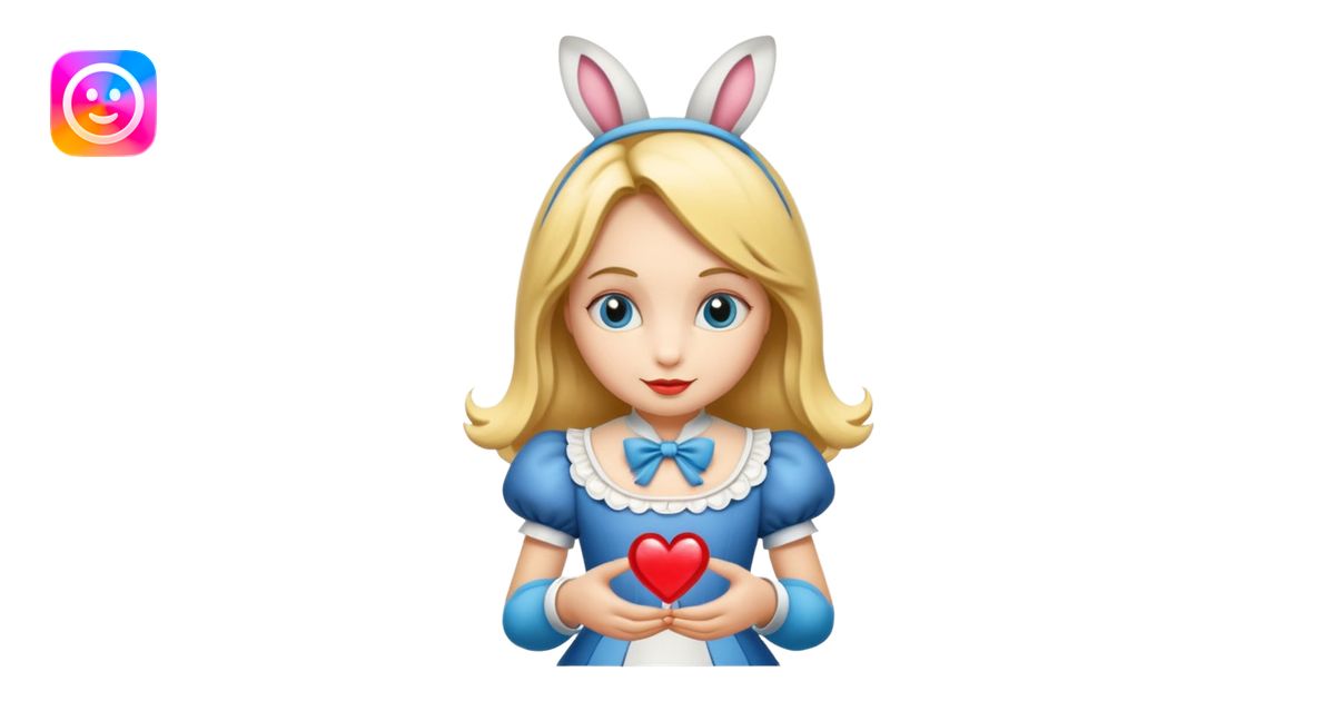 Alice in wonderland emoji | AI Emoji Generator